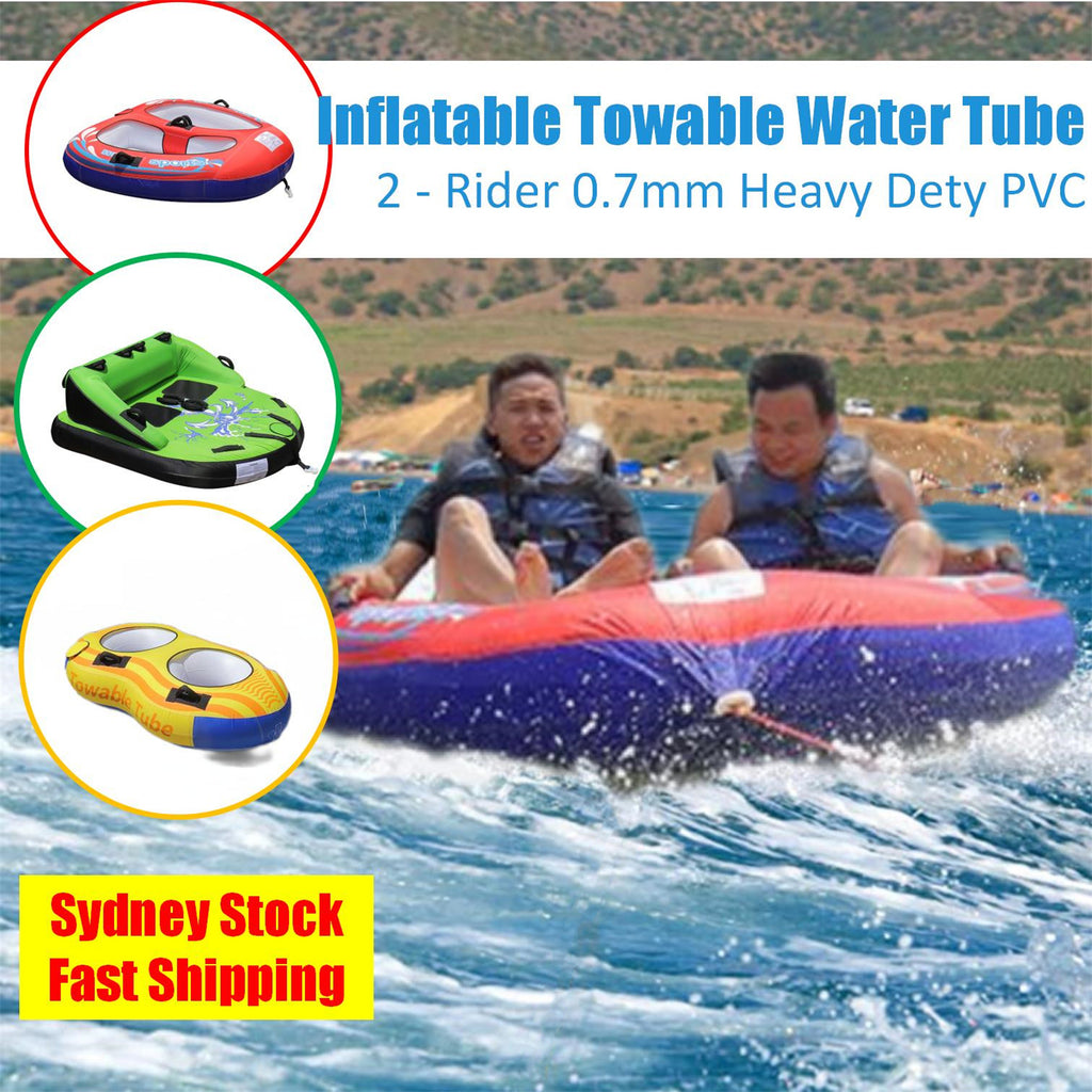 2-Rider Inflatable Towable Booster Tube for Water Boating Fun – Jack's ...